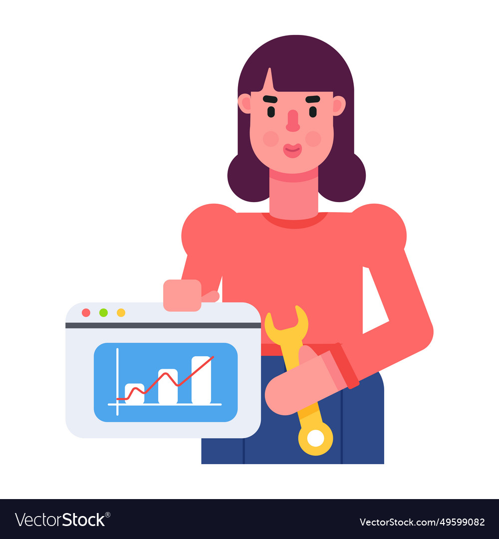 Dashboard maintenance Royalty Free Vector Image