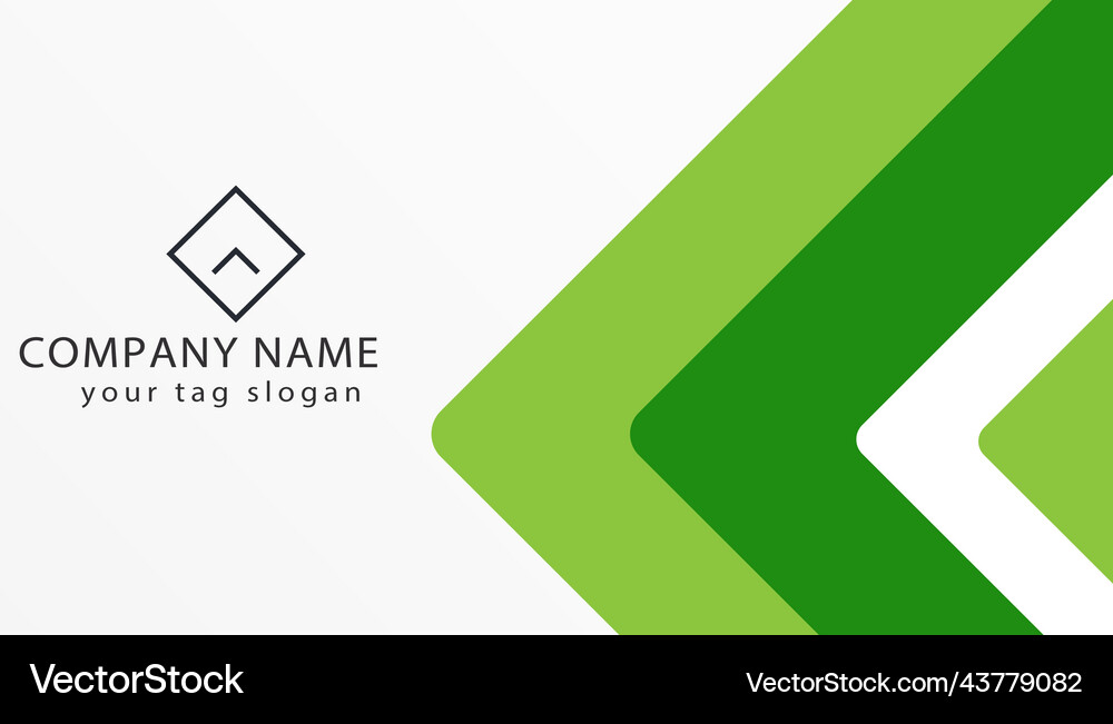 Double-sided horizontal business card template Vector Image