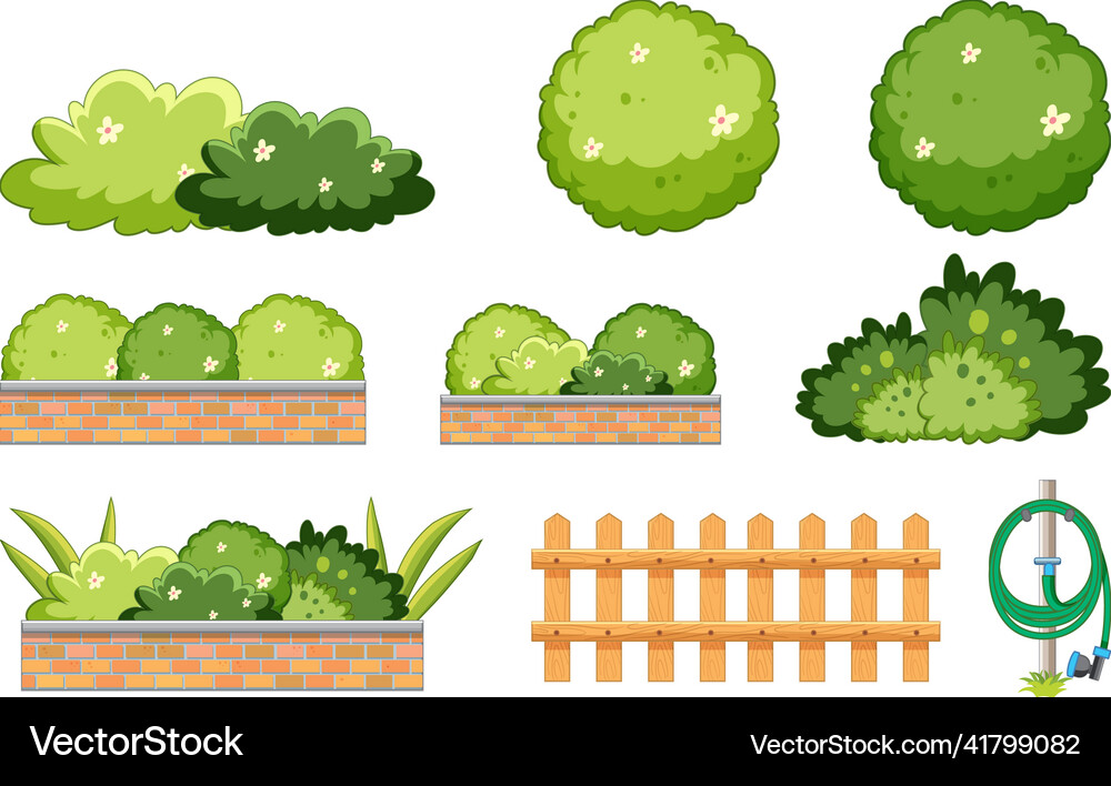House and fence on white background Royalty Free Vector
