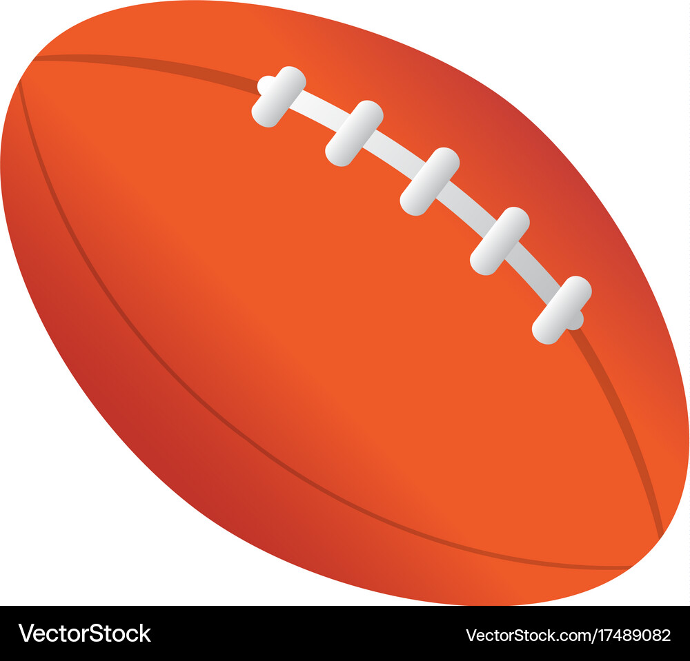 Isolated football ball Royalty Free Vector Image