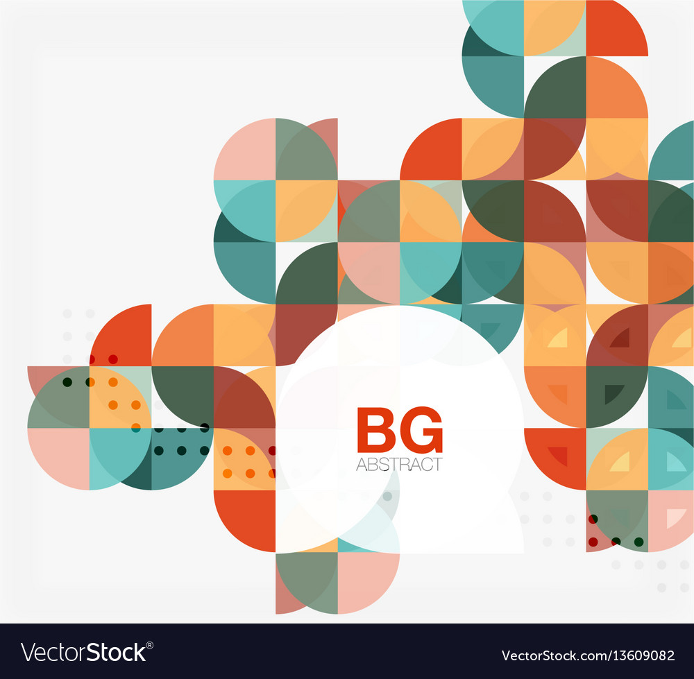 Minimalistic circle composition background Vector Image