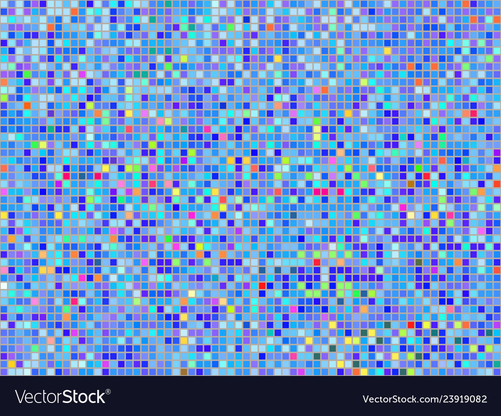 Square pixel mosaic Royalty Free Vector Image - VectorStock