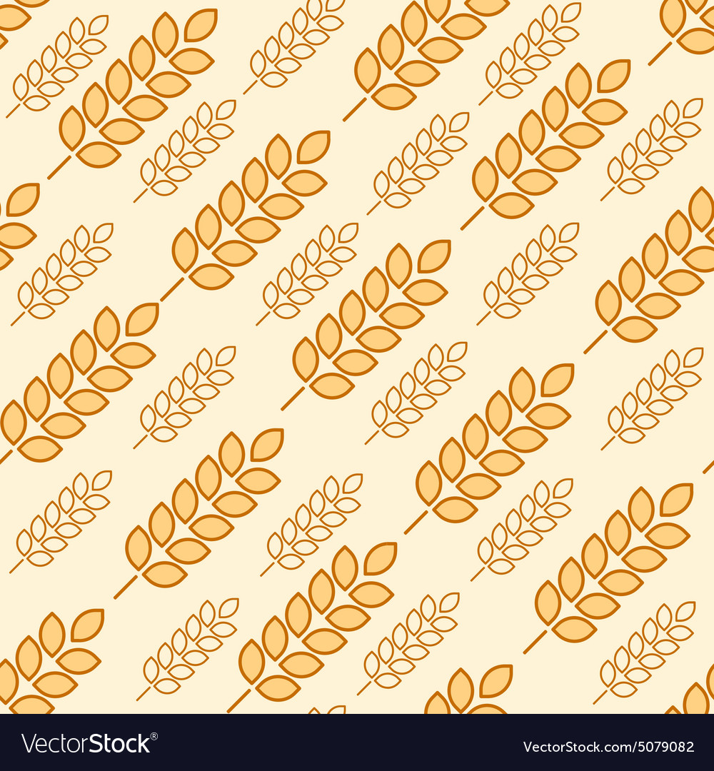 Wheat seamless2 Royalty Free Vector Image - VectorStock