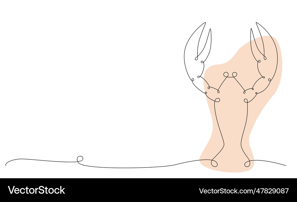 Cancer zodiac constellation one single hand Vector Image