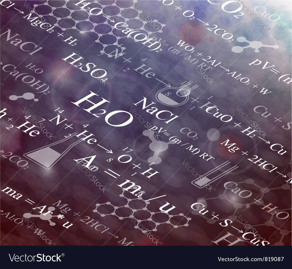 Chemical background Royalty Free Vector Image - VectorStock