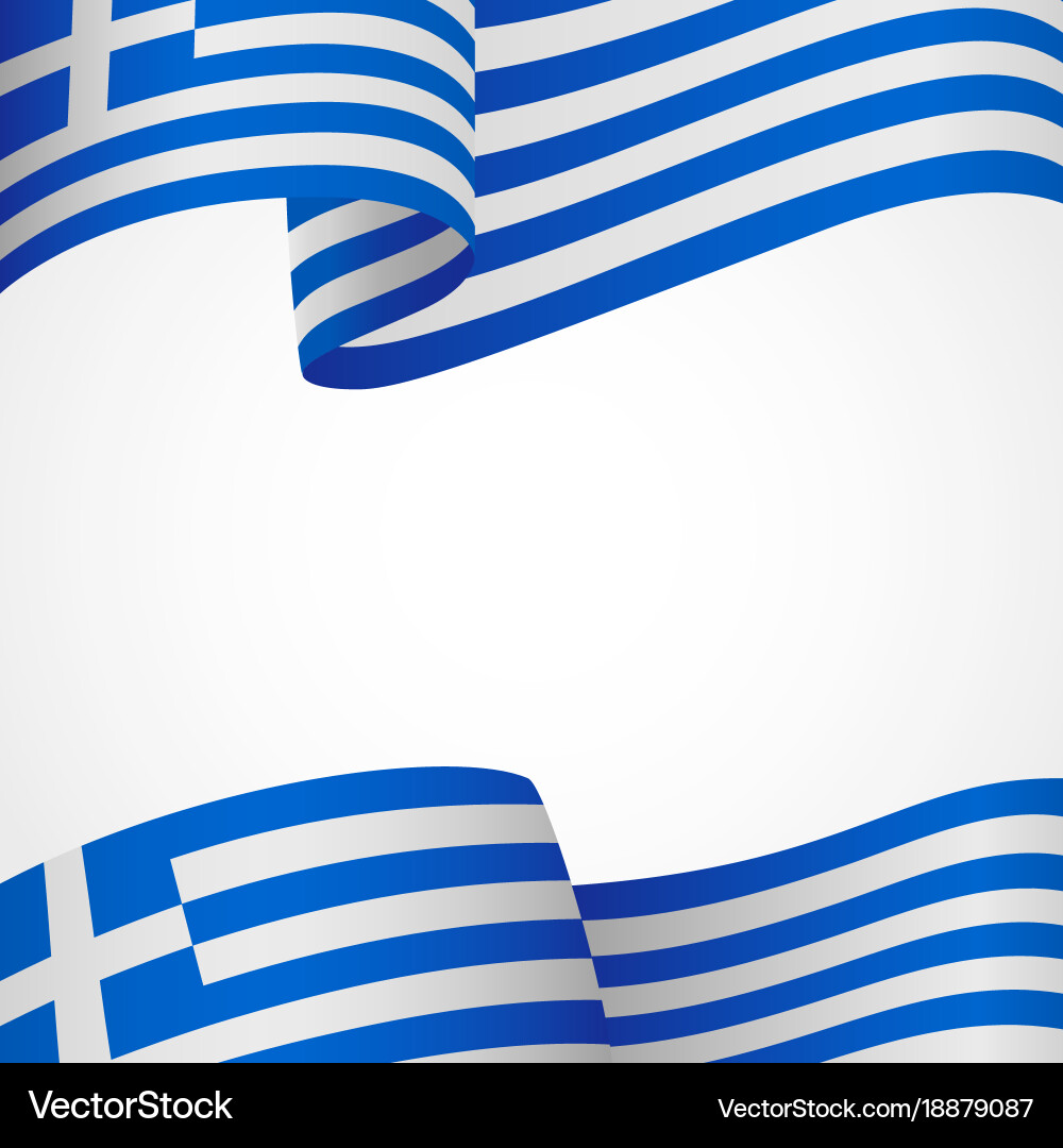 Decoration greek insignia on white Royalty Free Vector Image