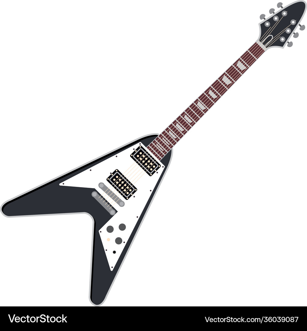 Electric guitar string musical instrument concert Vector Image