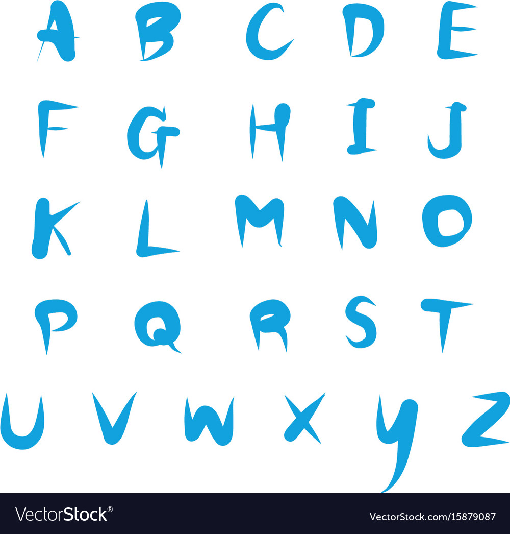Font Royalty Free Vector Image - VectorStock
