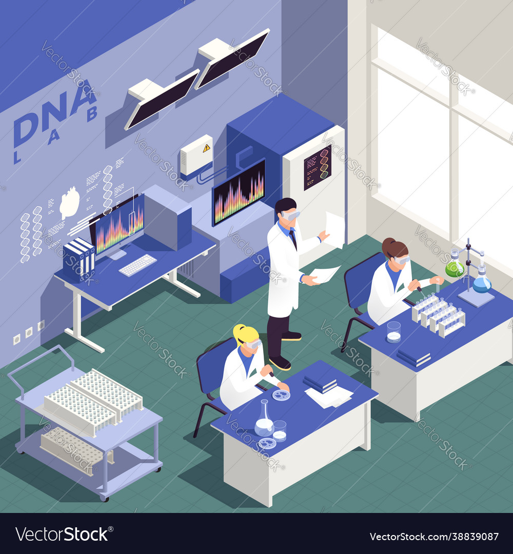 Genetic engineering background Royalty Free Vector Image