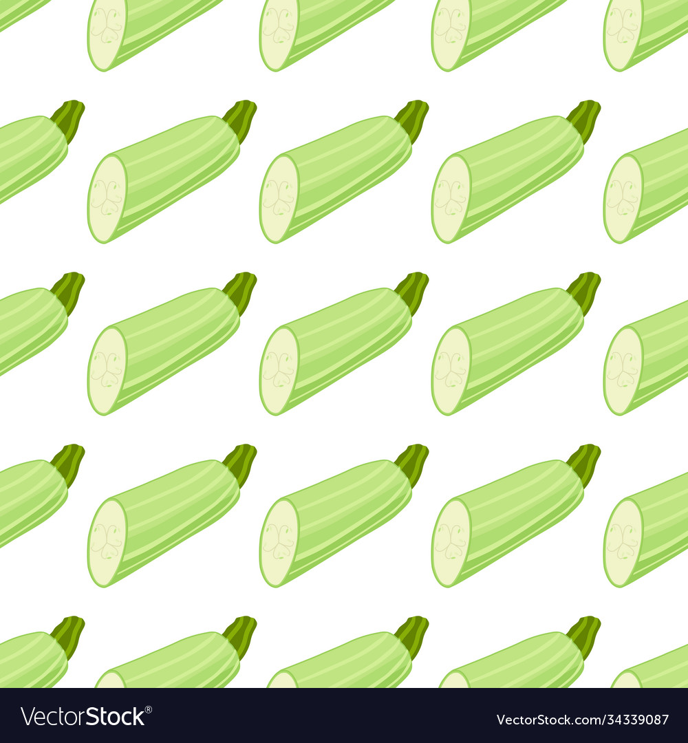 On theme bright pattern zucchini Royalty Free Vector Image