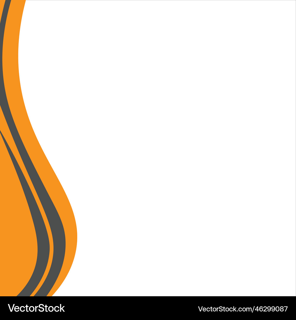 Wavy business border Royalty Free Vector Image