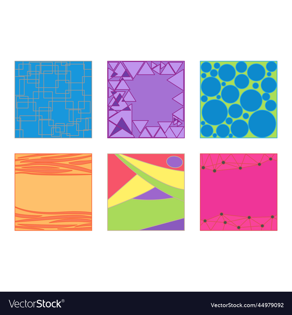 Abstract background set Royalty Free Vector Image