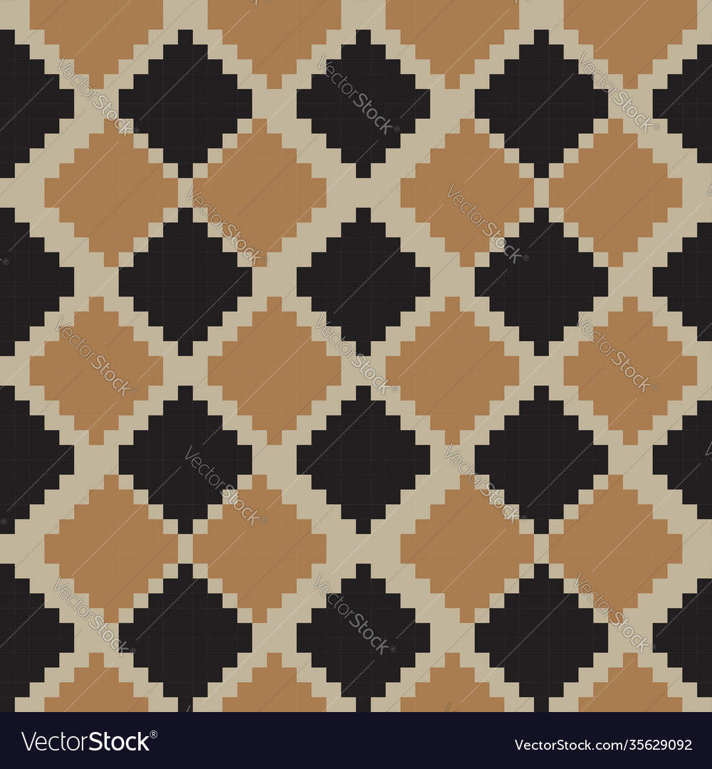 Brown argyle seamless pattern background Vector Image