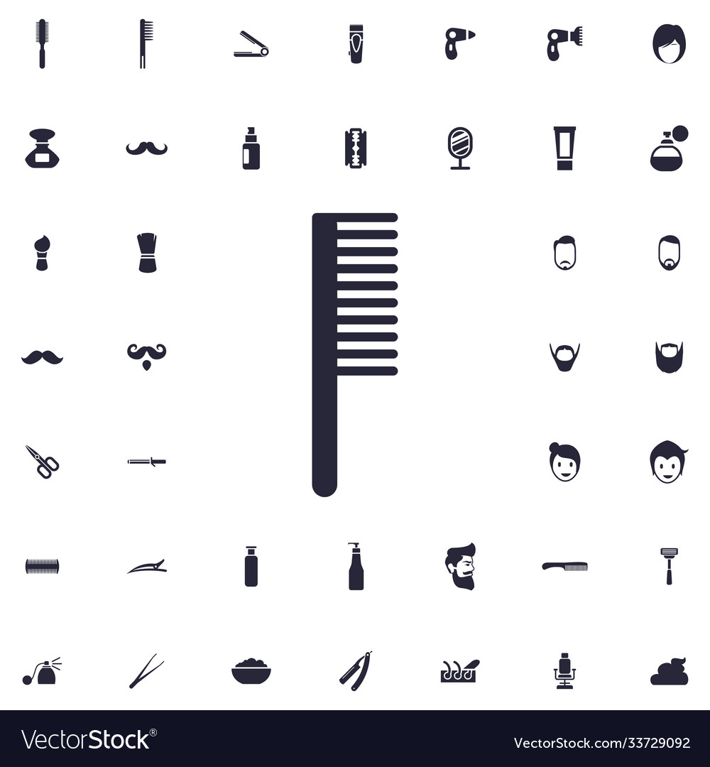 Comb icon Royalty Free Vector Image - VectorStock