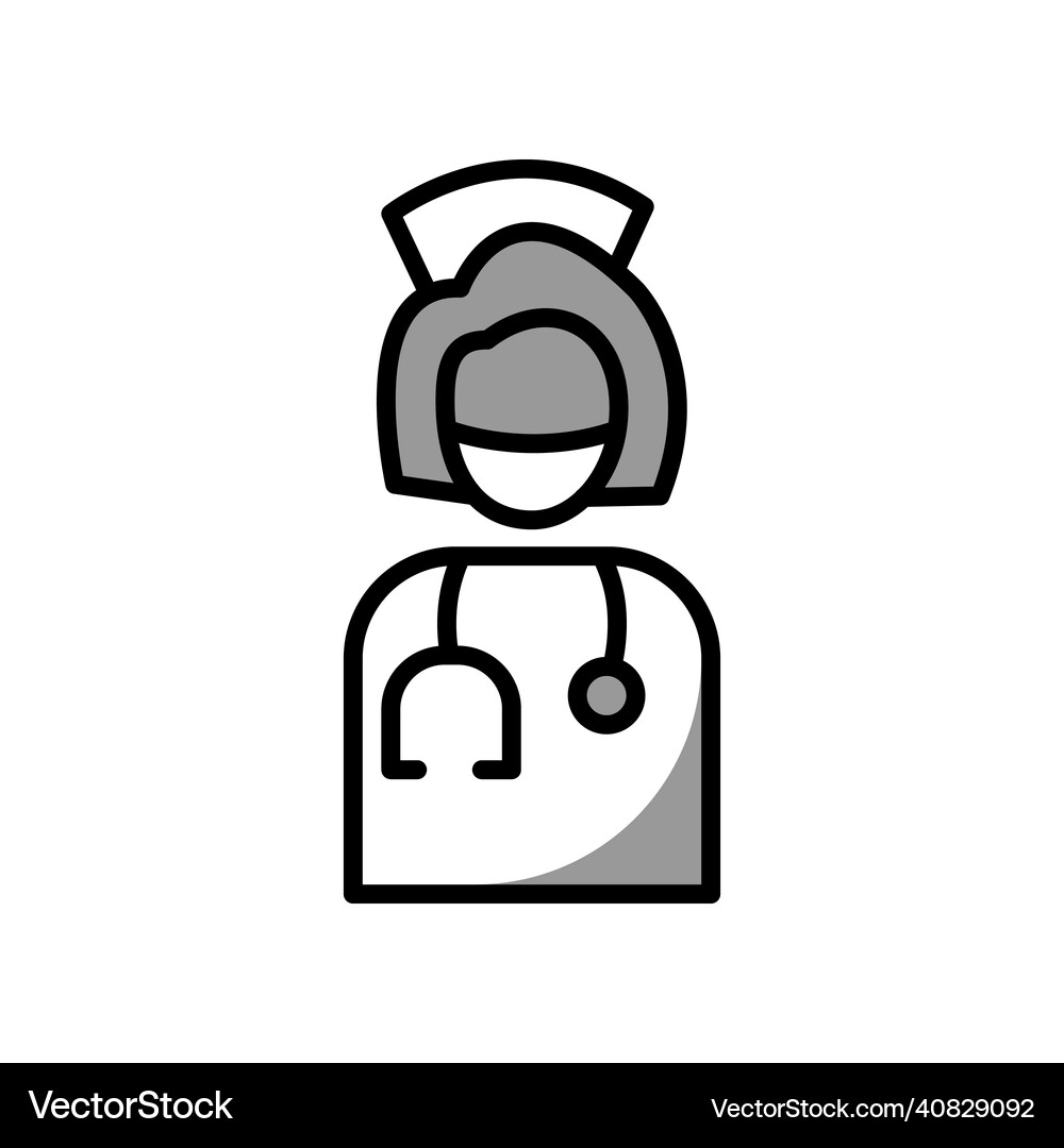 Nurse icon template Royalty Free Vector Image - VectorStock