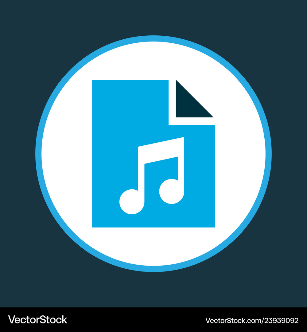 Song list icon colored symbol premium quality Vector Image