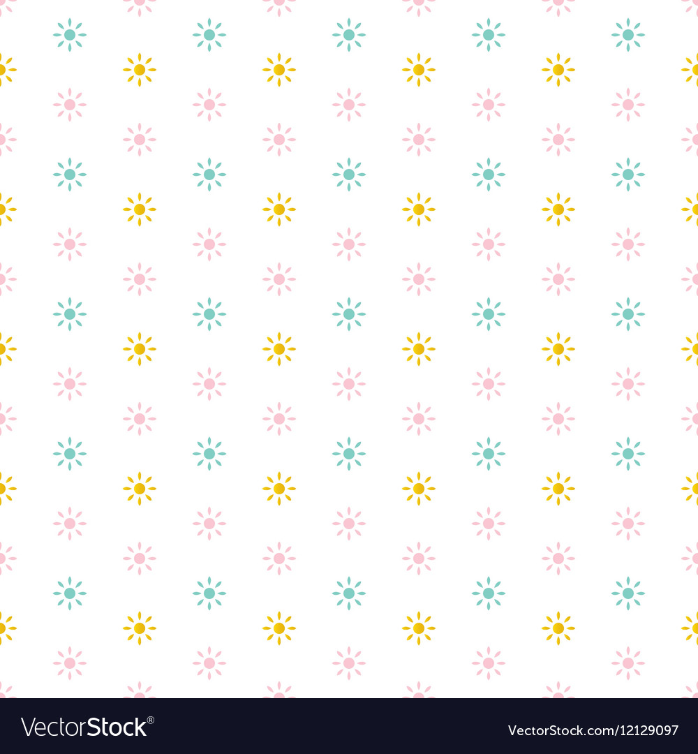 Abstract sun seamless pattern background Vector Image