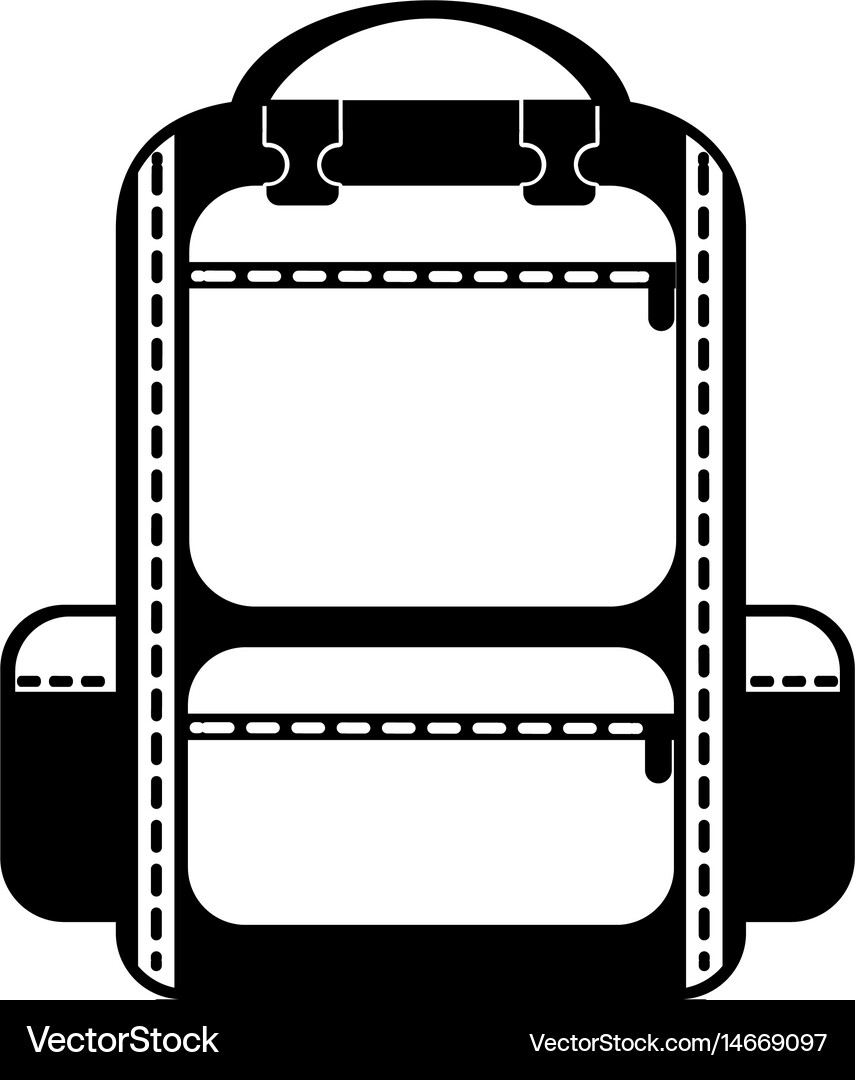 Camping bag travel icon Royalty Free Vector Image