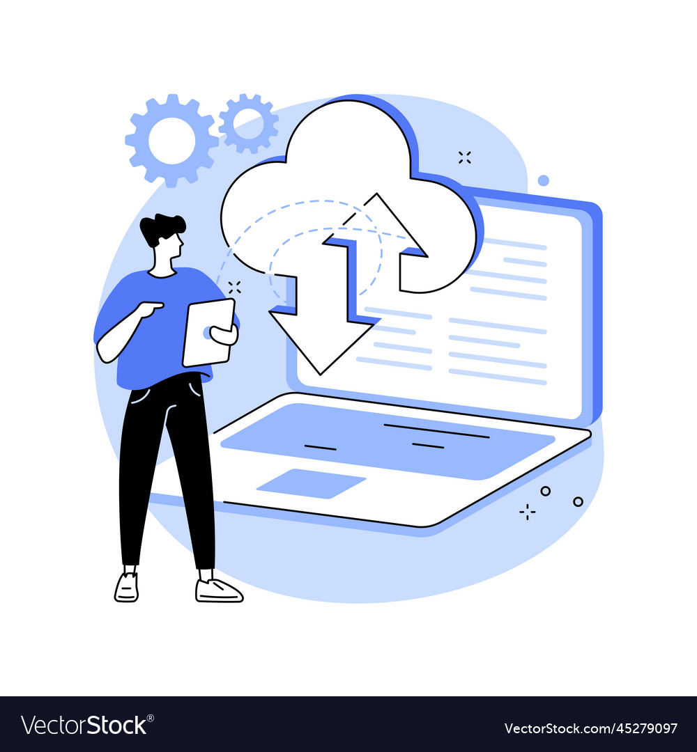 Data entry services abstract concept Royalty Free Vector
