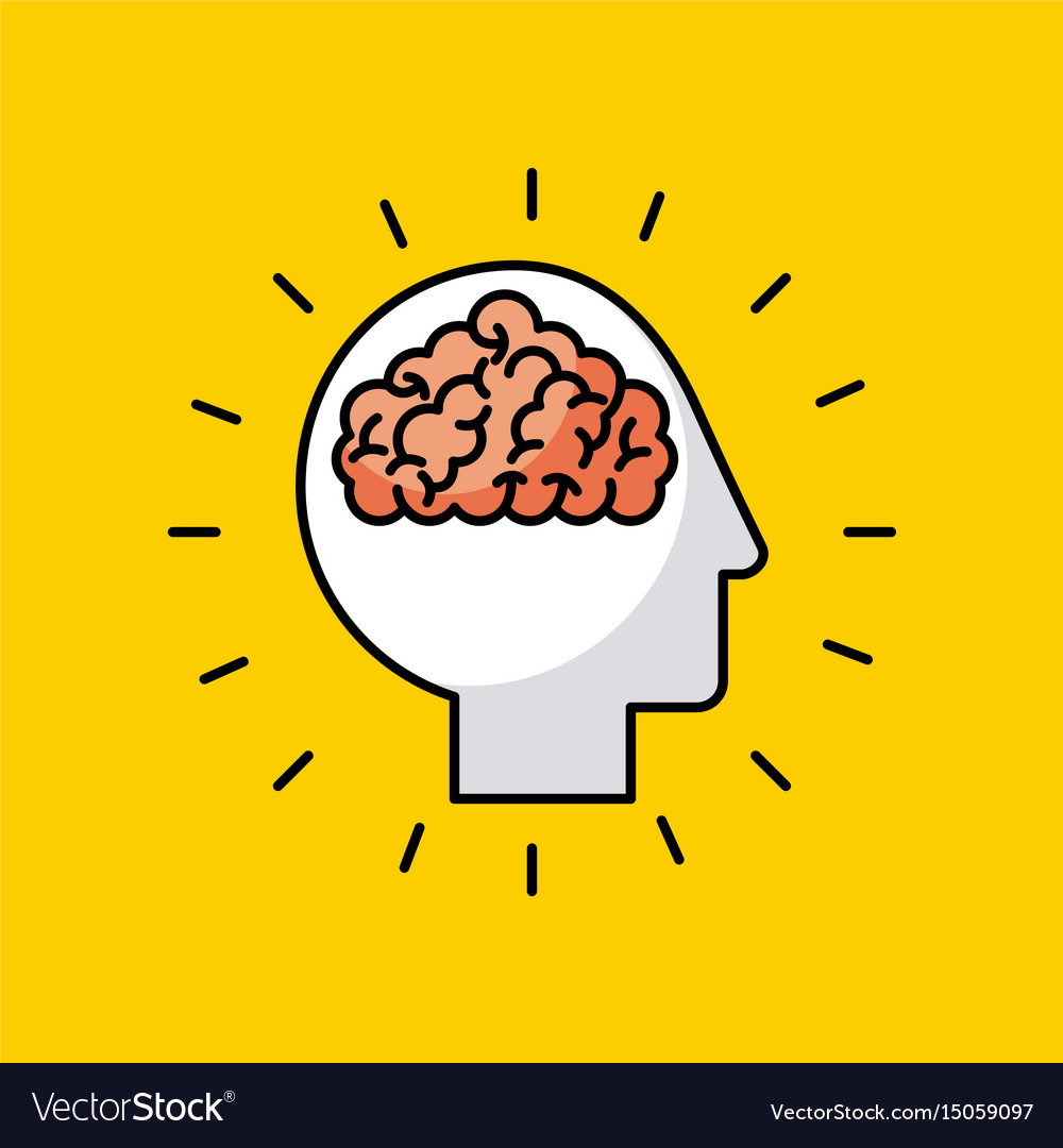 Head brain Royalty Free Vector Image - VectorStock