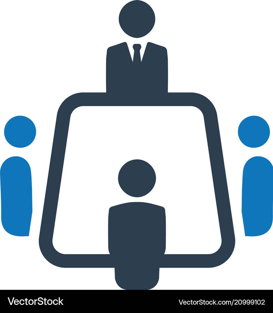 Business meeting icon Royalty Free Vector Image