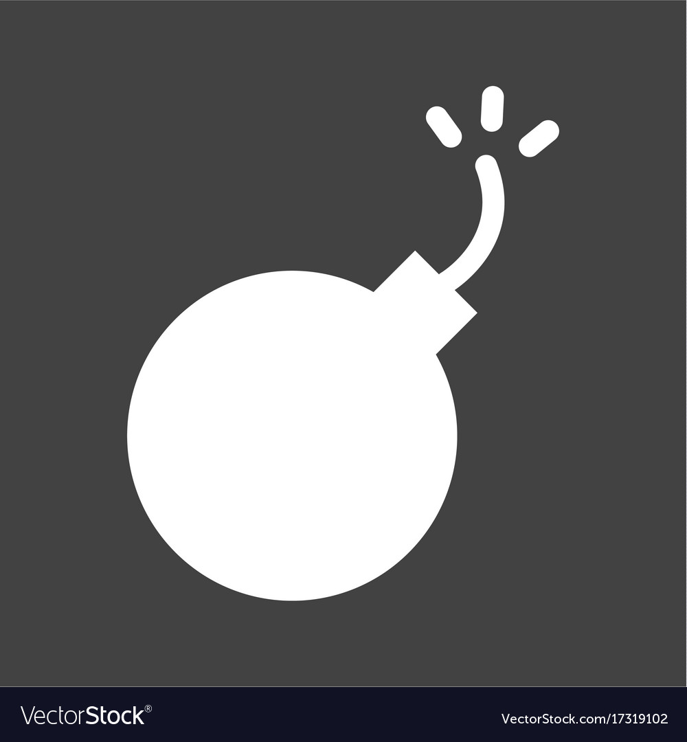 Exploding cannon ball Royalty Free Vector Image