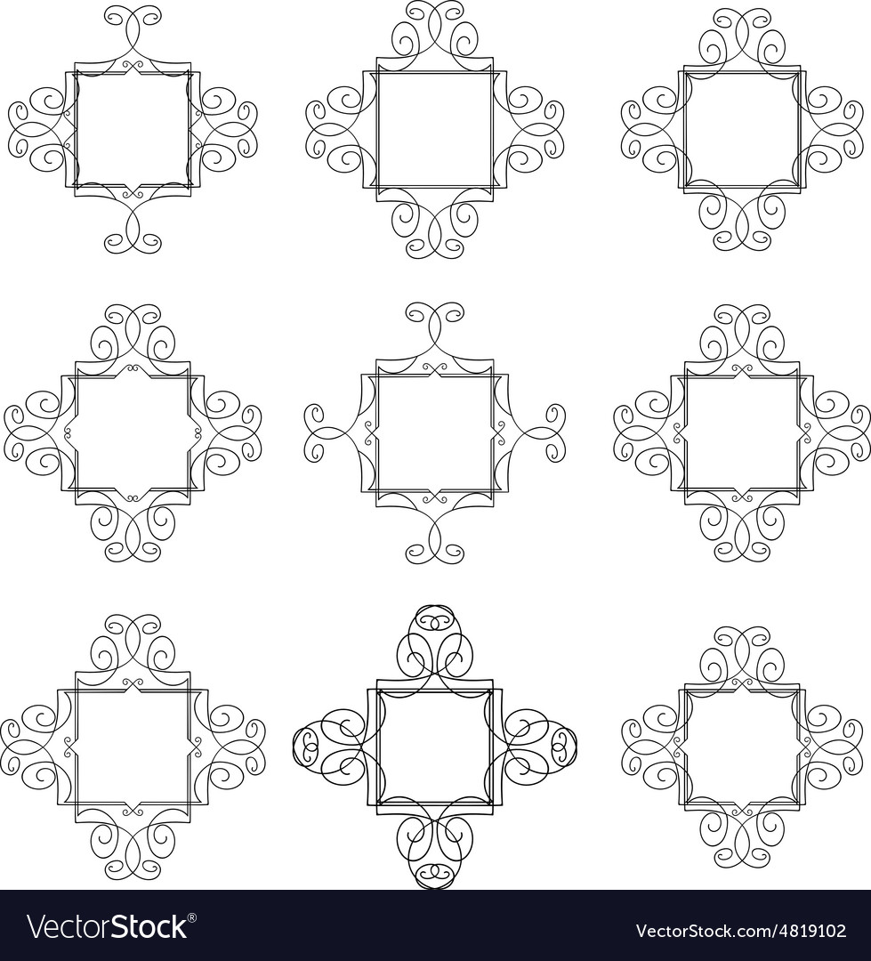 Monogram Royalty Free Vector Image - VectorStock