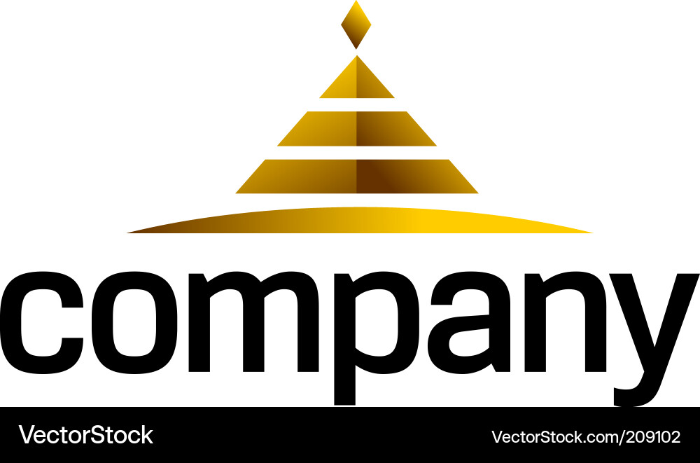 Piramide logo Royalty Free Vector Image - VectorStock