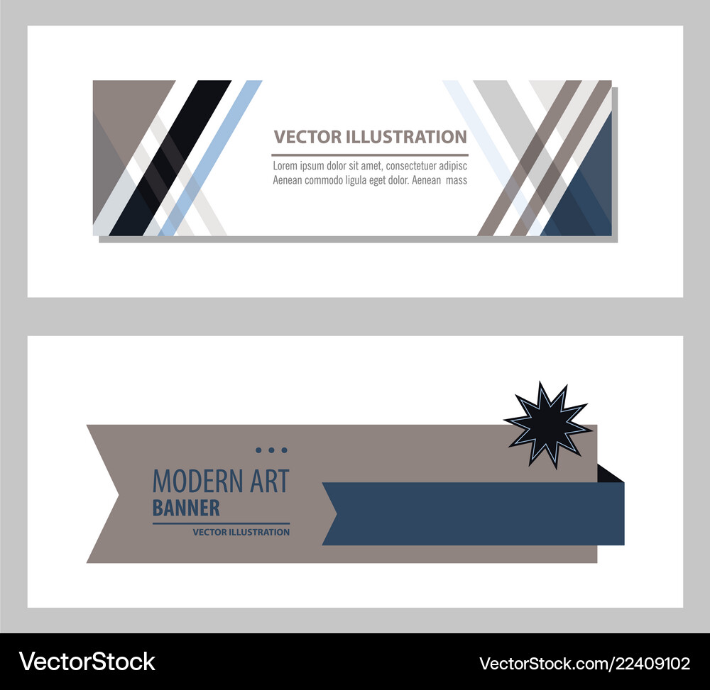 Set of flat linear promotion ribbon banner scroll Vector Image