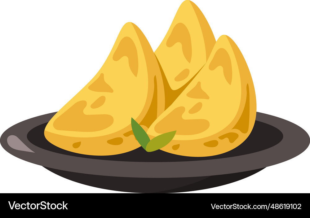 Traditional indian food Royalty Free Vector Image
