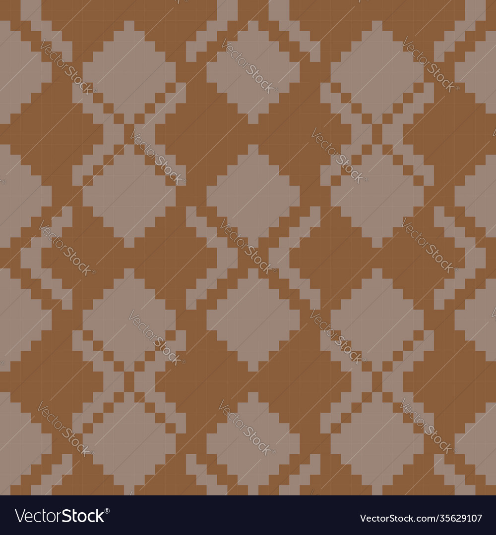 Brown argyle seamless pattern background Vector Image