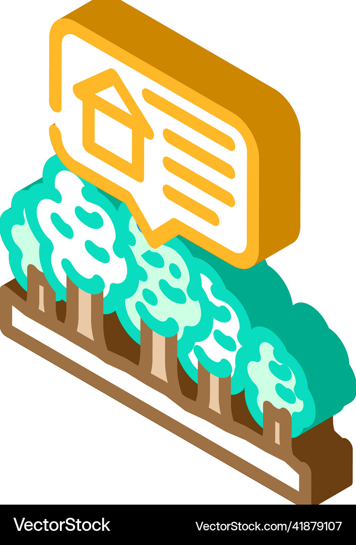 Choosing place for house isometric icon Royalty Free Vector