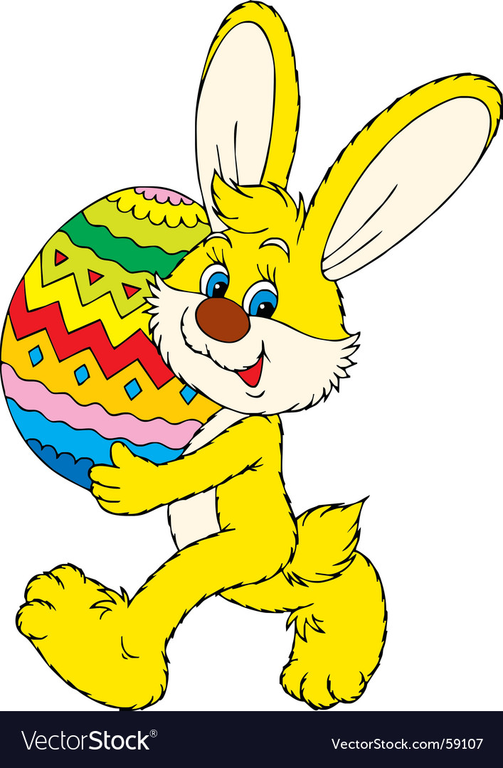 Easter bunny Royalty Free Vector Image - VectorStock