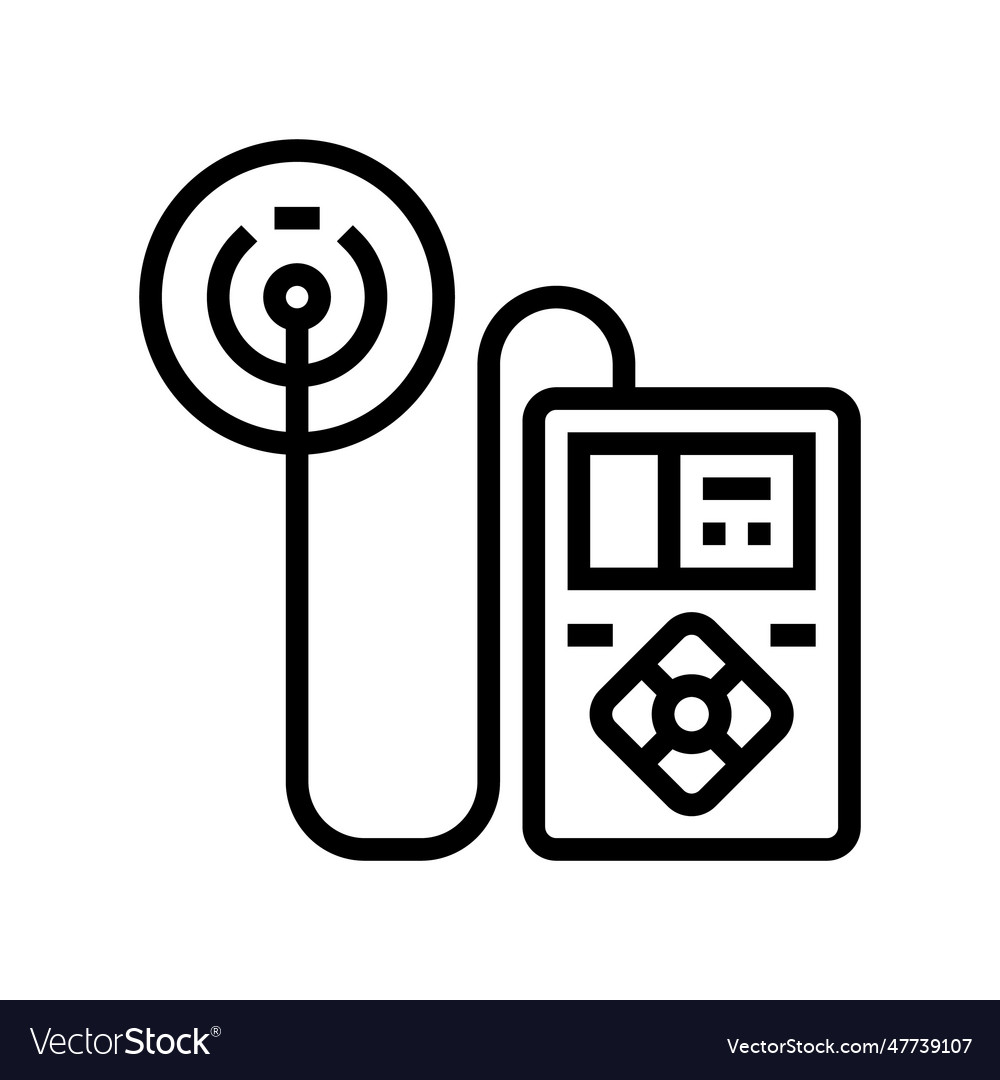Insulin pump biomedical line icon Royalty Free Vector Image Insulin pump biomedical line icon Royalty Free Vector Image
