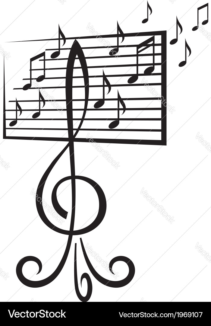 Music stand Royalty Free Vector Image - VectorStock