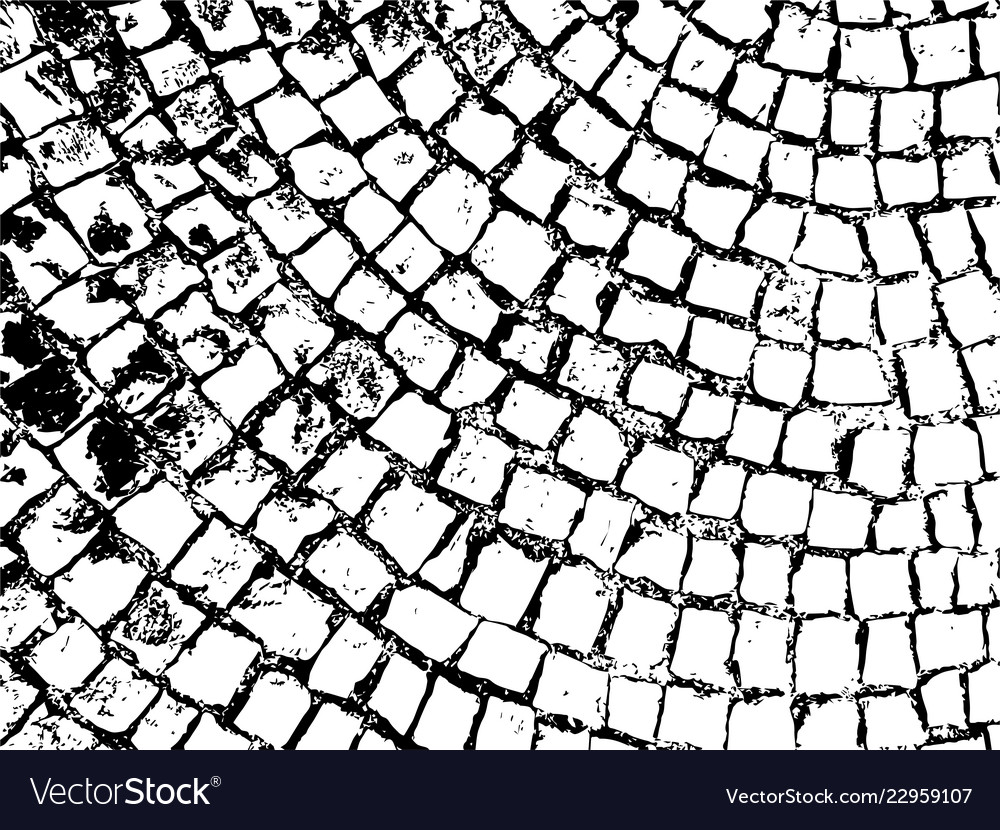 Paving stone pattern texture overlay Royalty Free Vector