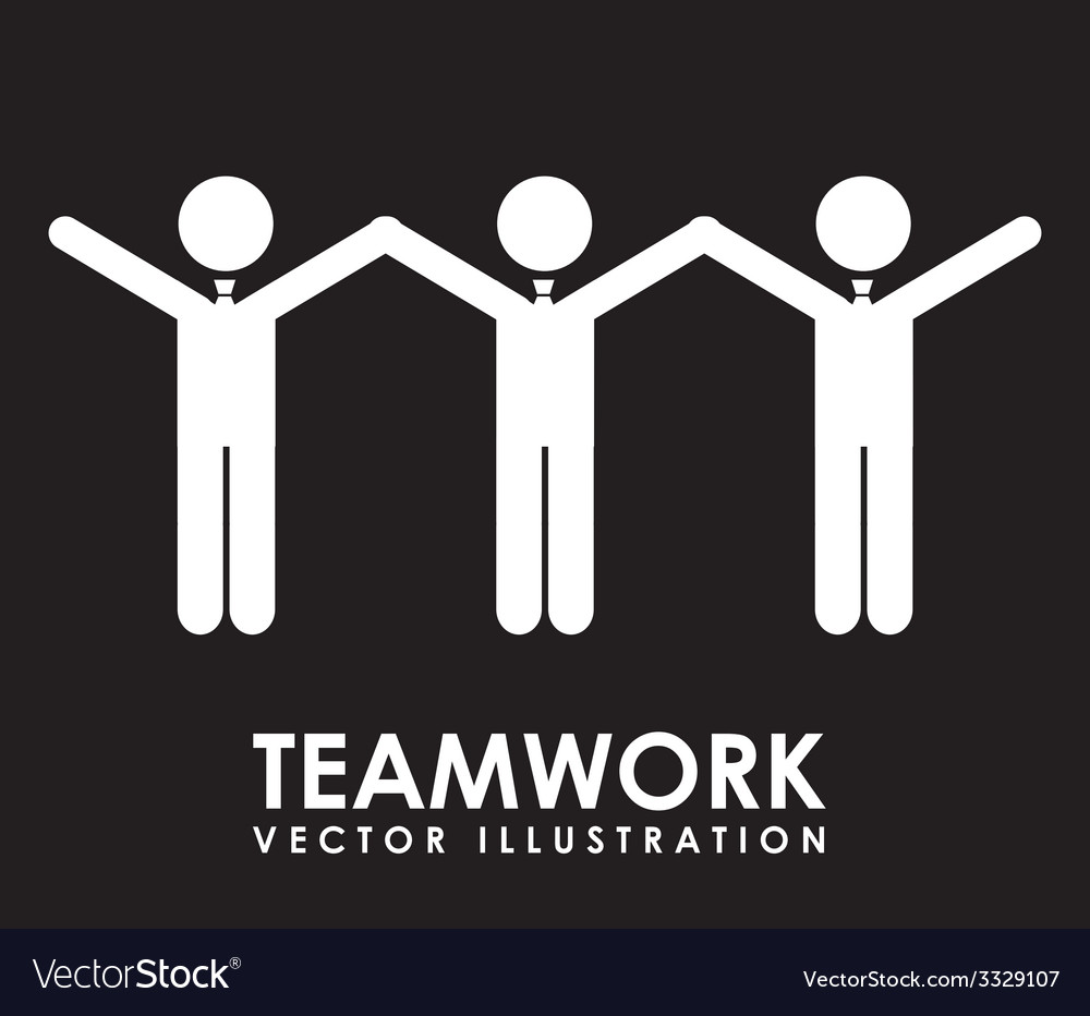 Teamwork design Royalty Free Vector Image - VectorStock