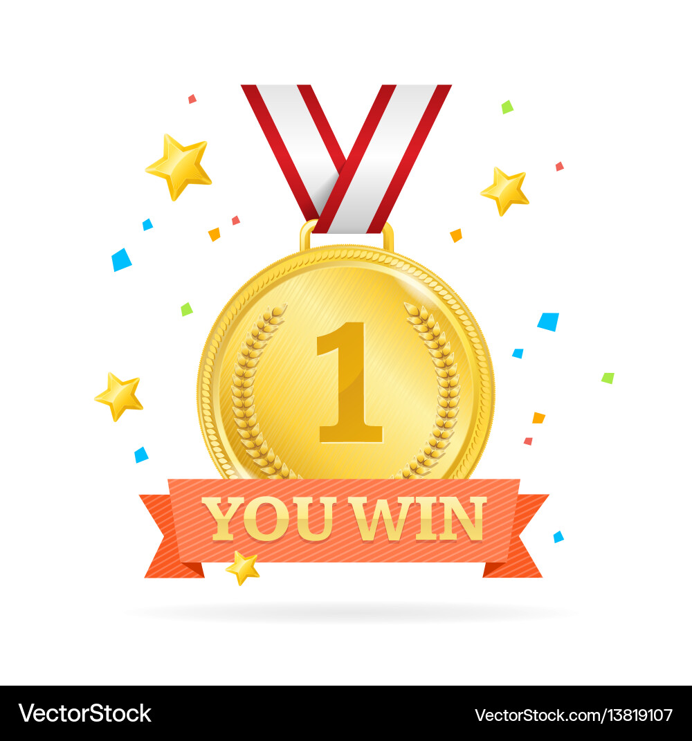 You win success achievement concept Royalty Free Vector
