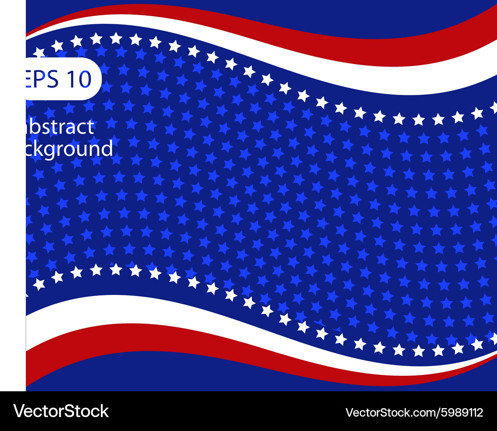 Abstract of american flag Royalty Free Vector Image