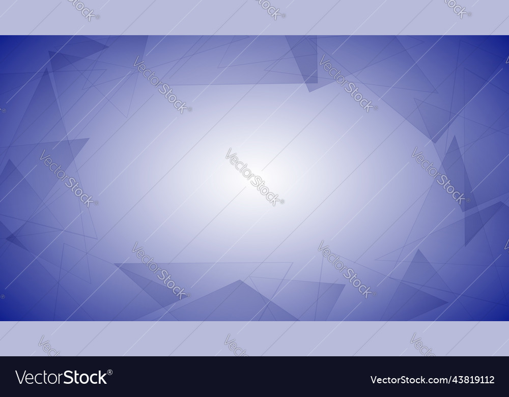 Abstract triangle design on gradient background Vector Image