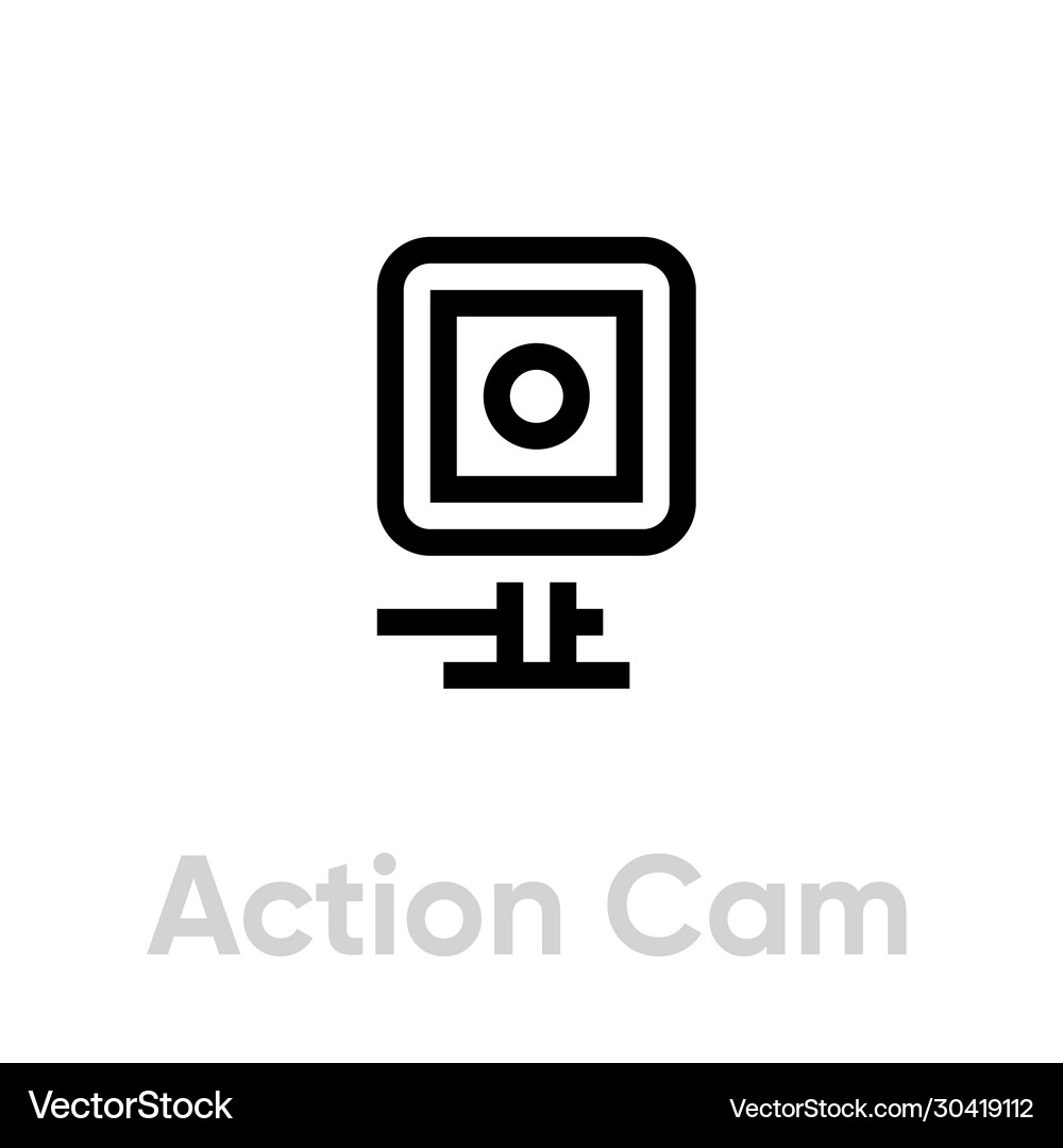Action cam icon camera for active sports Vector Image