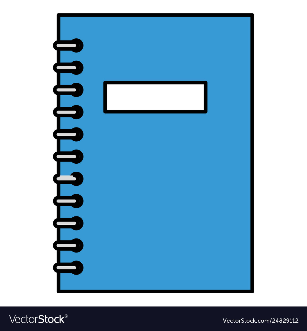 Notebook school isolated icon Royalty Free Vector Image