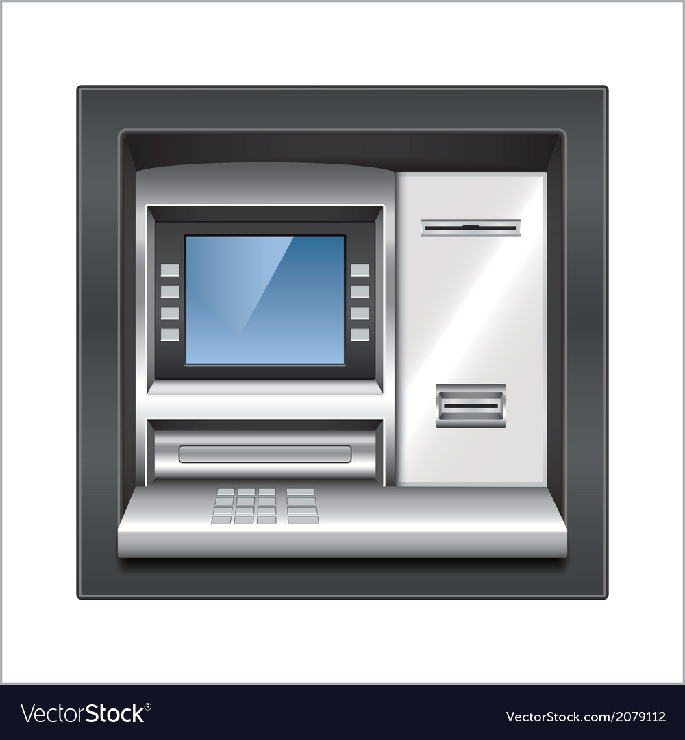 Object atm Royalty Free Vector Image - VectorStock