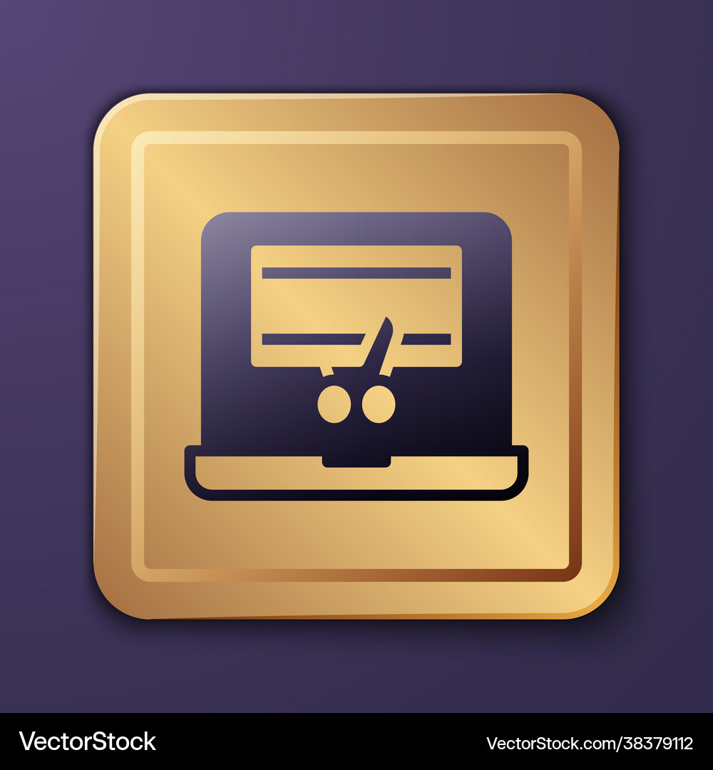 Purple video recorder or editor software on laptop