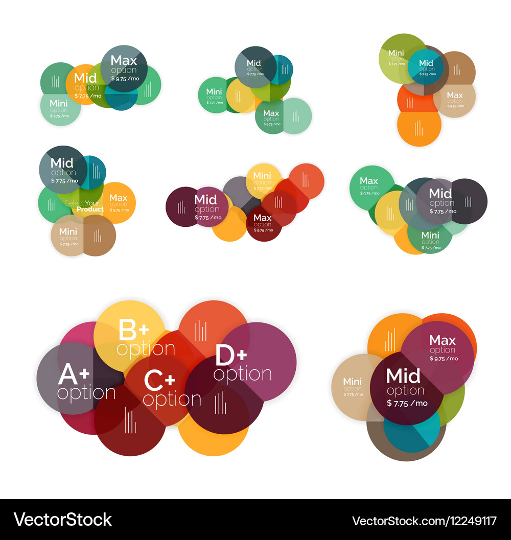 Business circle infographic banner template Vector Image