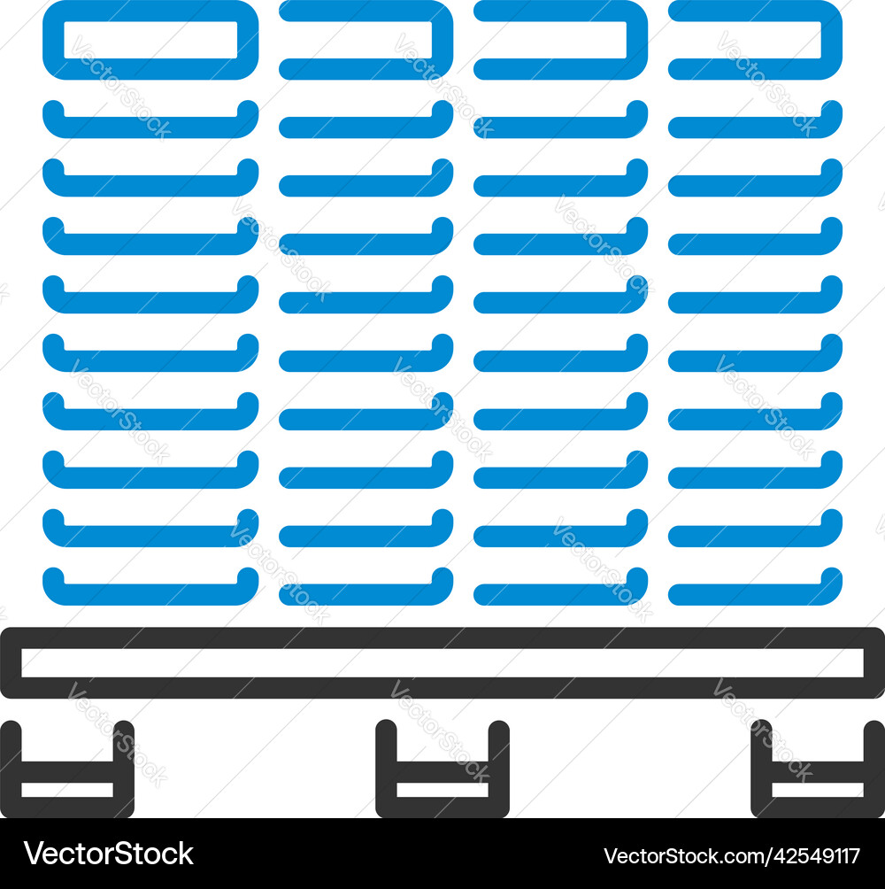 Icon of construction pallet Royalty Free Vector Image
