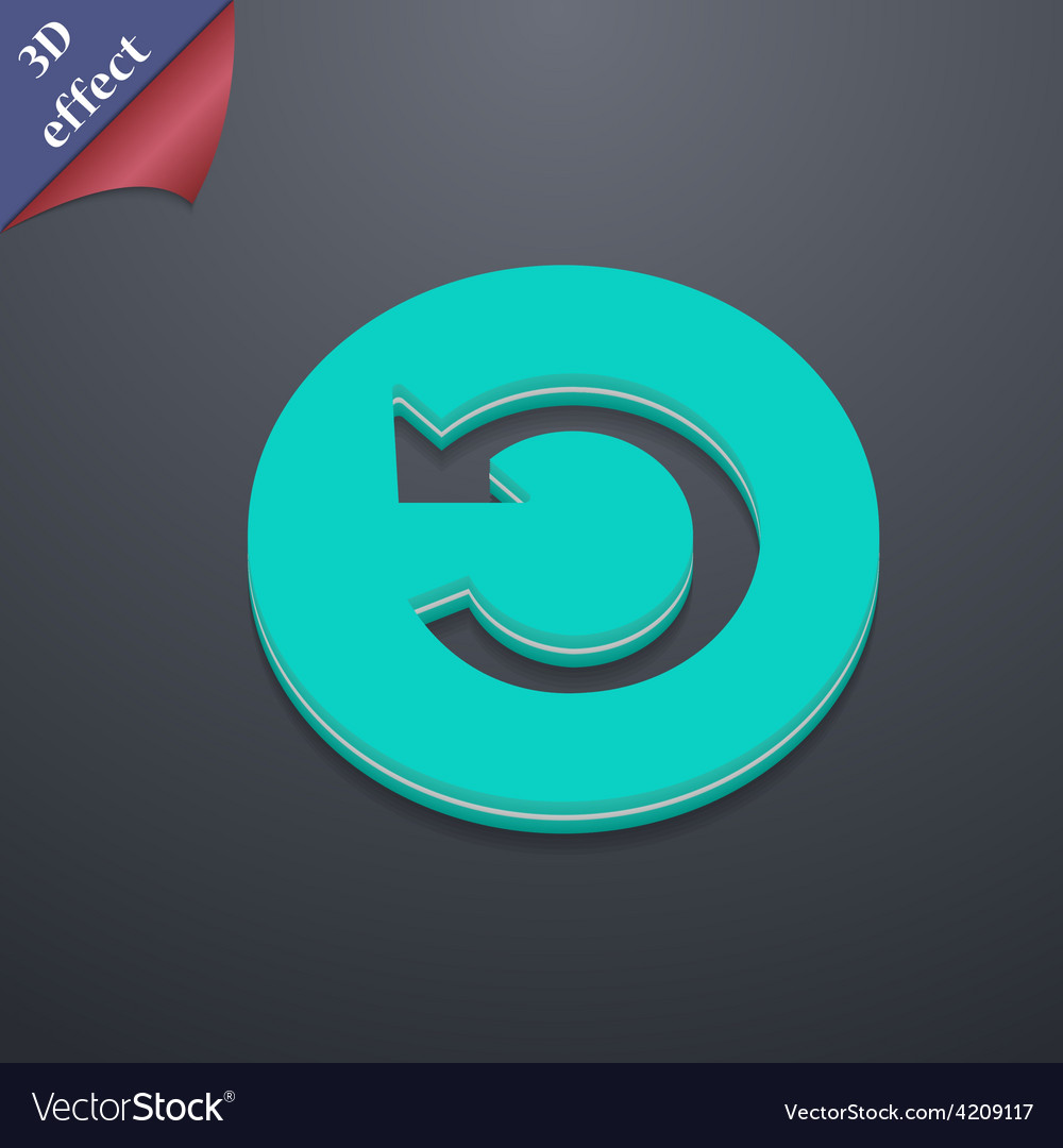 Icon symbol 3d style trendy modern design Vector Image