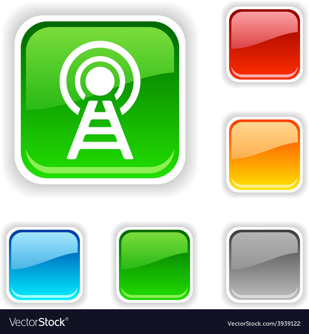 Communication button Royalty Free Vector Image