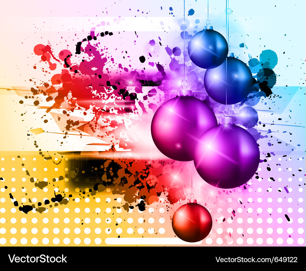 High tech christmas background Royalty Free Vector Image