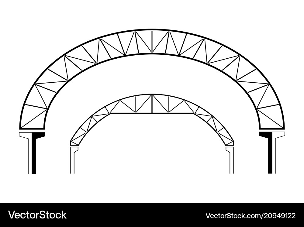 Large roofing building dome shaped Royalty Free Vector Image